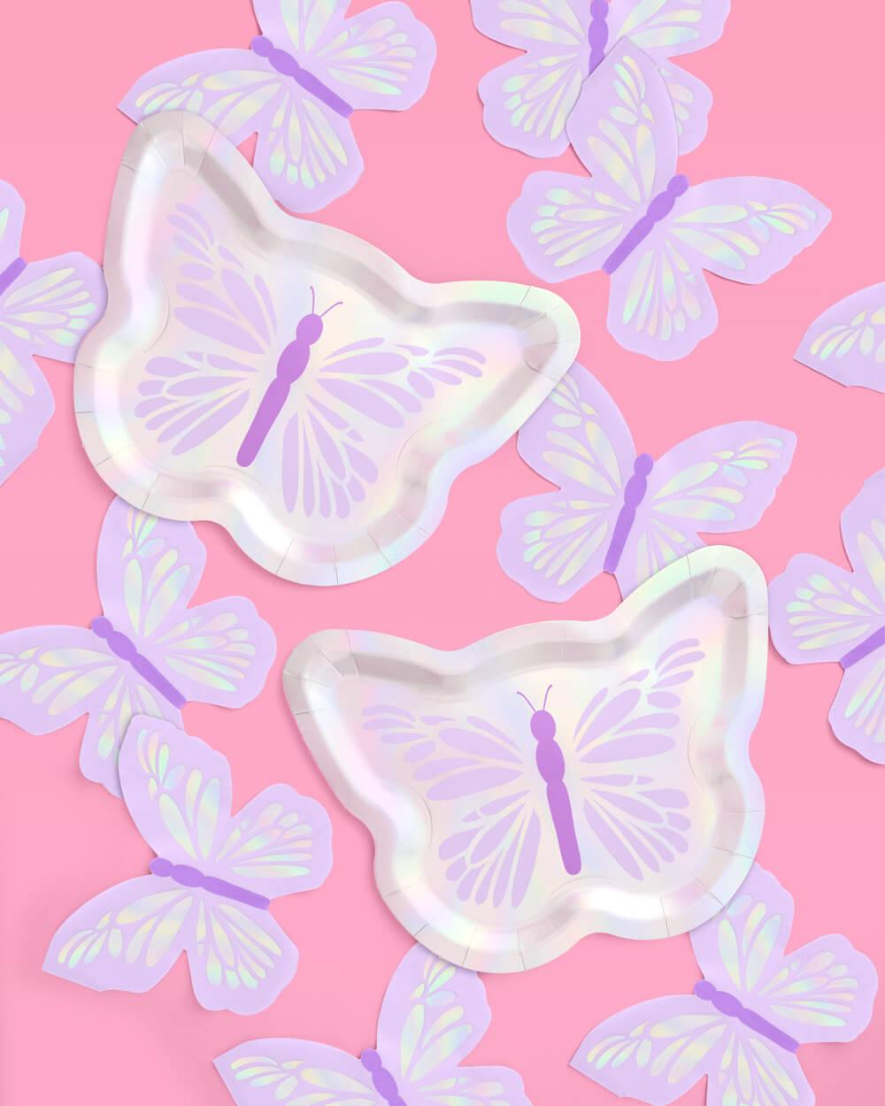 Butterfly Plates - 25 foil paper plates | Amazing Pinatas – Amazing Pinatas