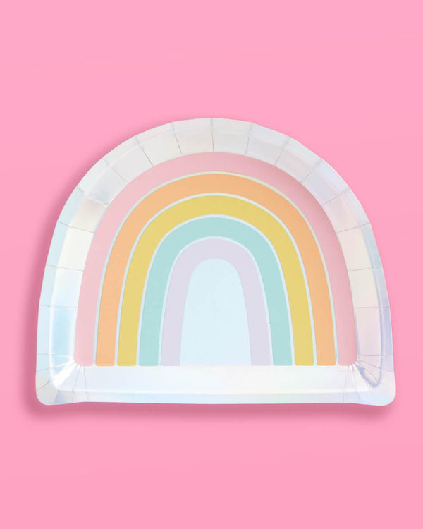 Rainbow Plates - 25 paper plates | Amazing Pinatas – Amazing Pinatas