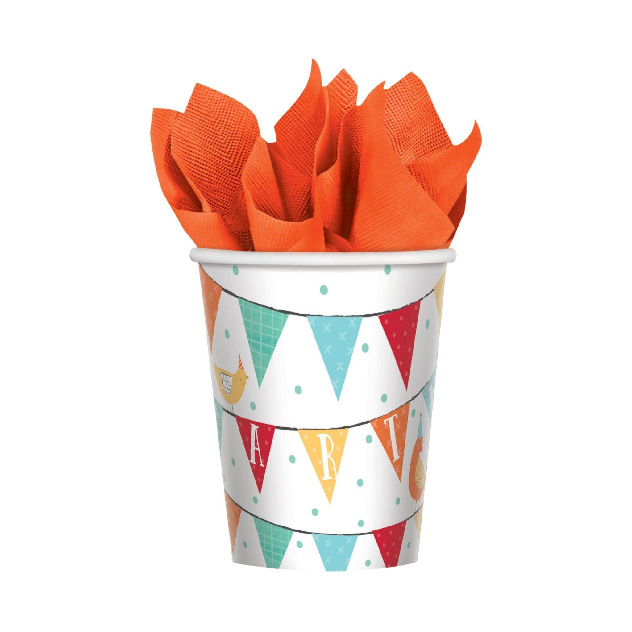 Farm Barnyard Birthday Beverage Cups 9oz, Pack of 8 | Amazing Pinatas ...